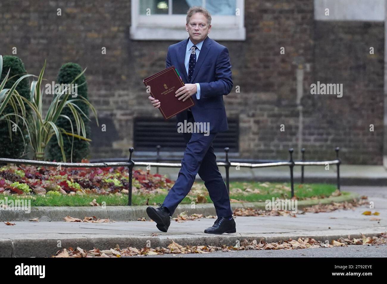 Defence Secretary Grant Shapps arriving in Downing Street, London, for ...