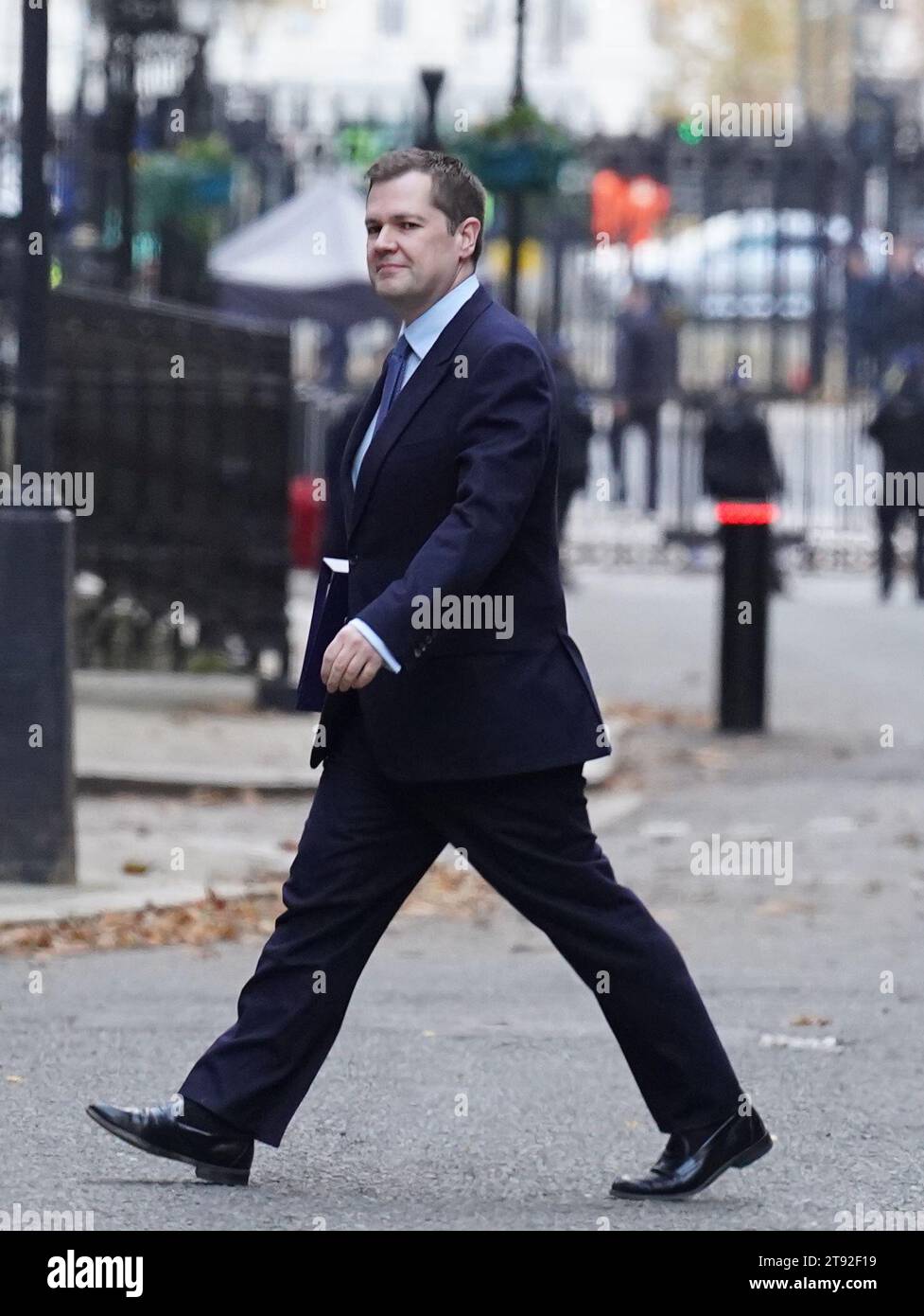 Minister for Immigration Robert Jenrick arriving in Downing Street ...