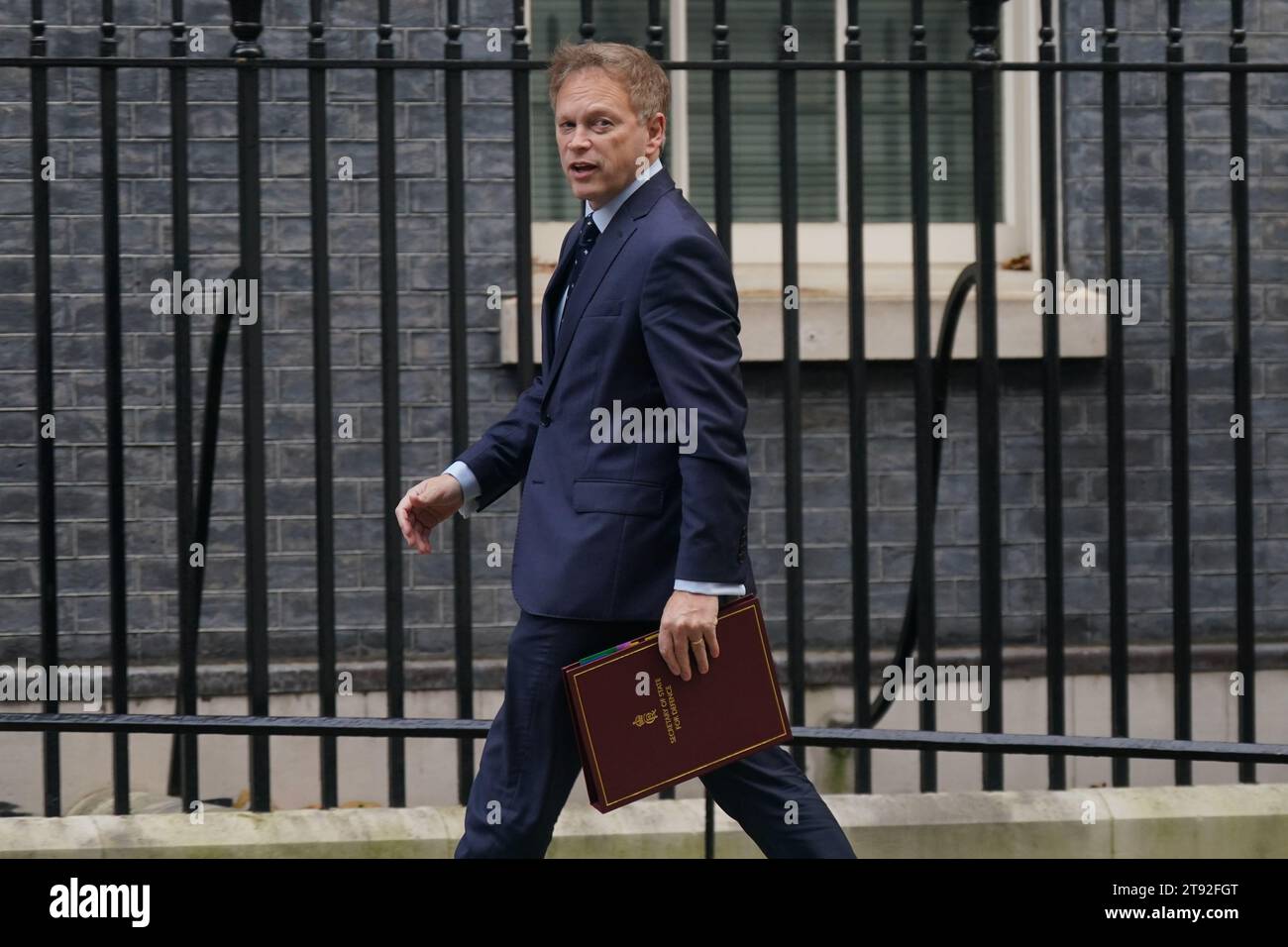 Defence Secretary Grant Shapps arriving in Downing Street, London, for ...