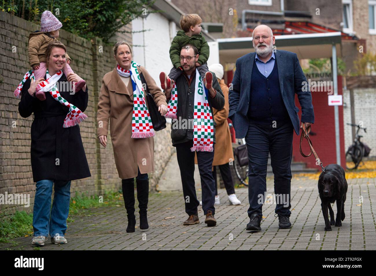 Frans Timmermans, right, leader of the center-left two party bloc of ...