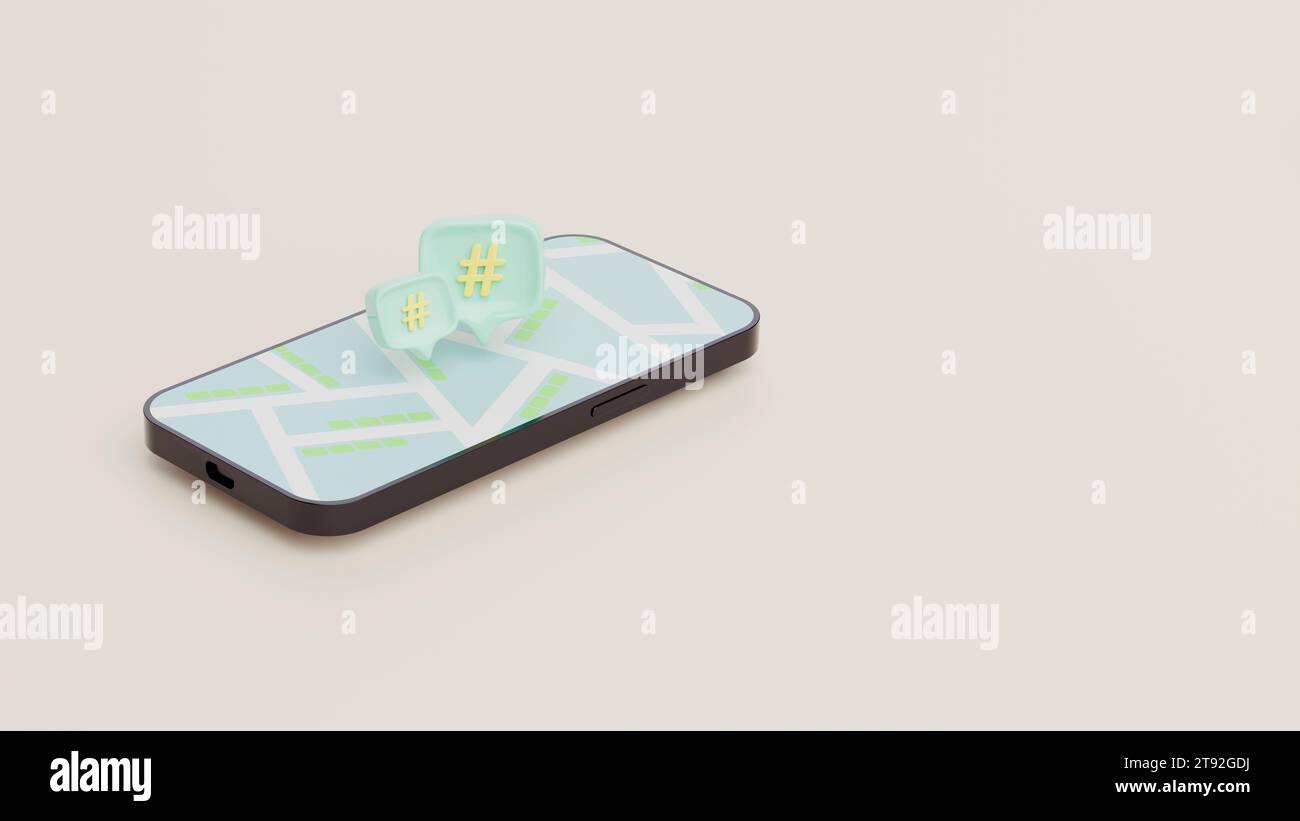 Various icons for mobile life Stock Photo - Alamy