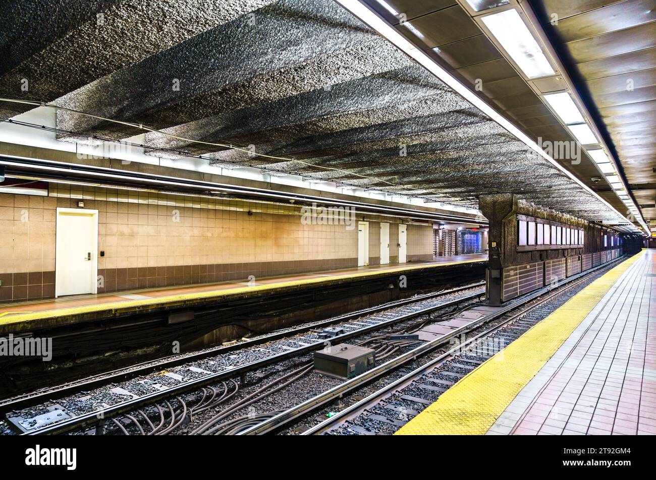 South Station Subway station in Boston - Massachusetts, United States ...