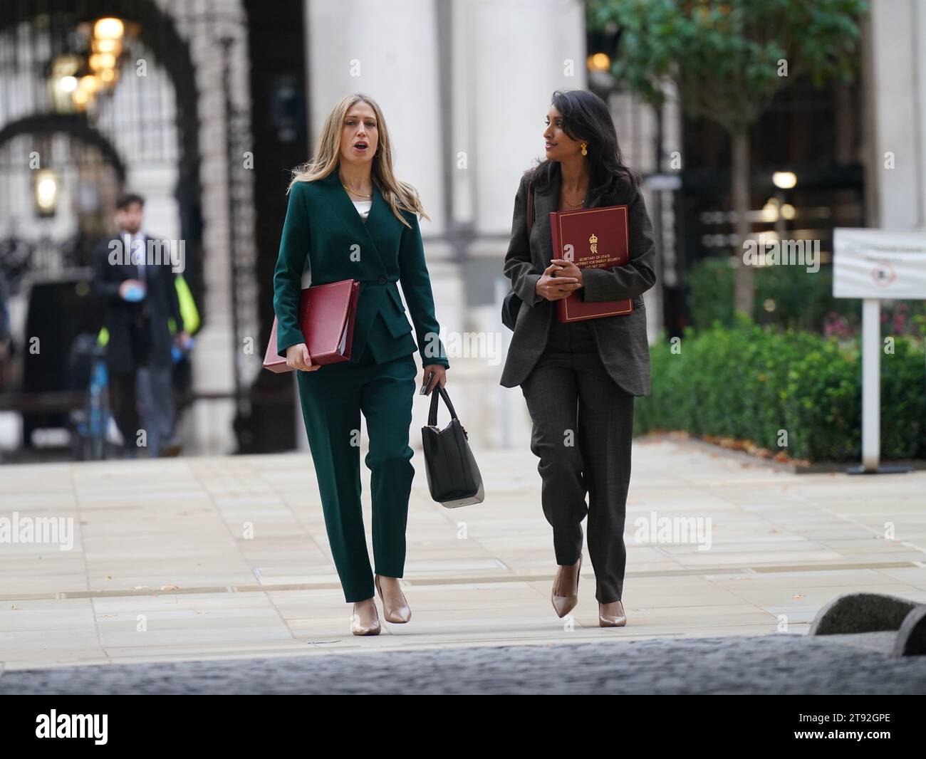 Chief Secretary to the Treasury Laura Trott (left) and Secretary of ...