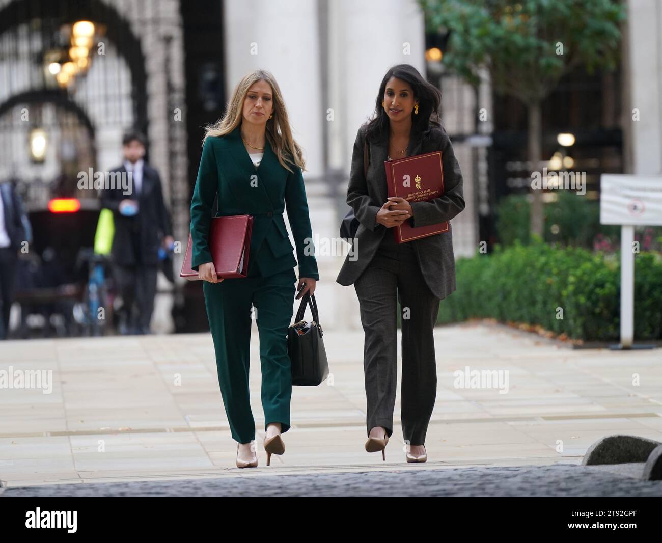 Chief Secretary to the Treasury Laura Trott (left) and Secretary of ...
