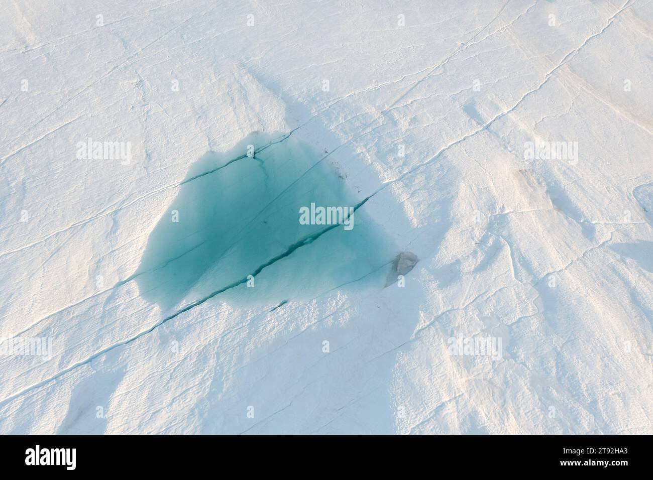 Arctic nature landscape with icebergs in Greenland icefjord with ...