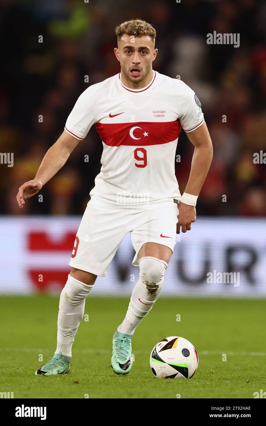 Cardiff, UK. 21st Nov, 2023. Baris Alper Yilmaz of Turkey during the ...
