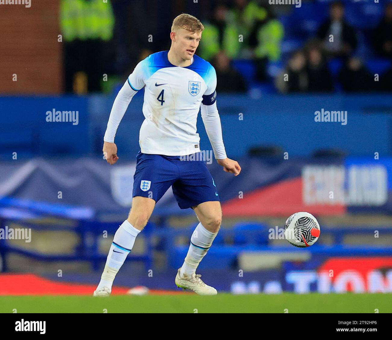 Jarrad Branthwaite #4 of England U21 during the UEFA Euro U21 ...