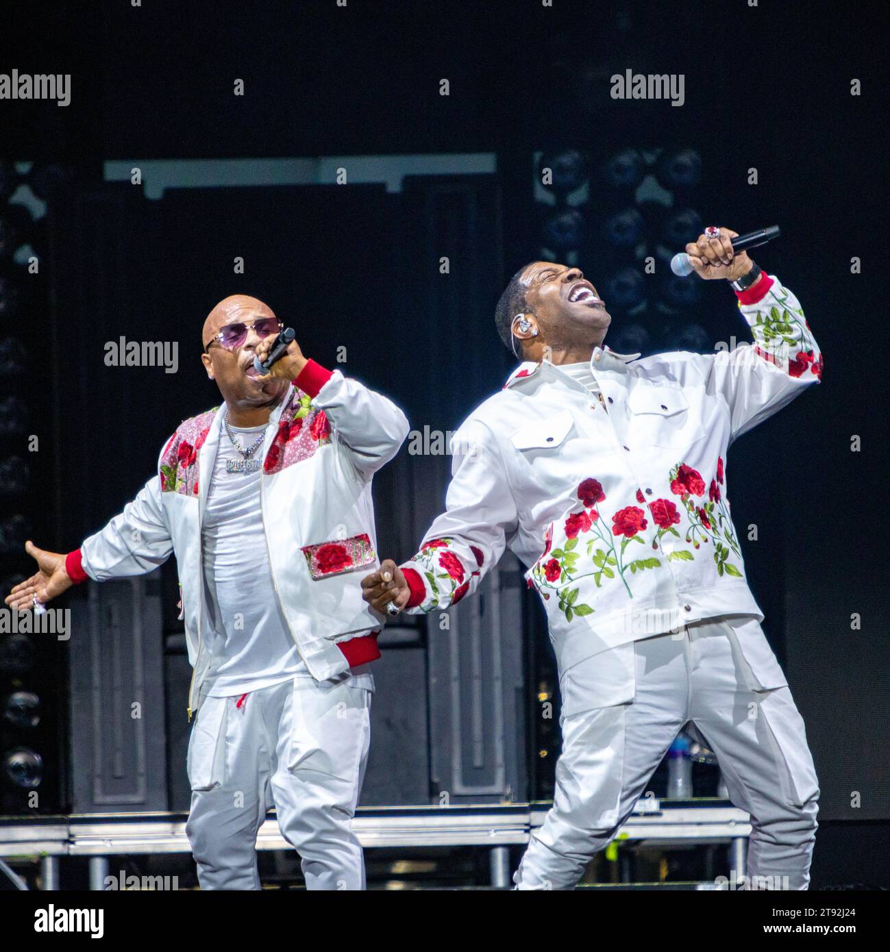 Khaleb Brooks giving inspirational winning speech Stock Photo - Alamy
