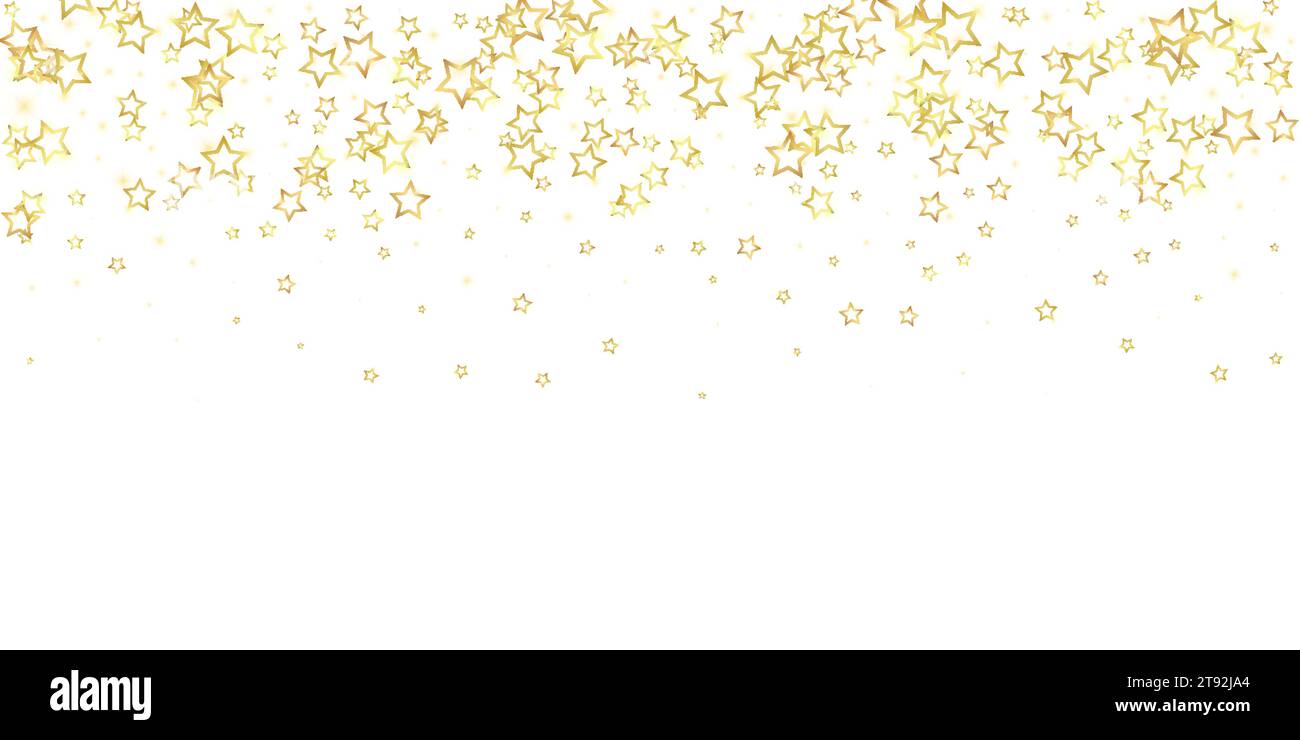 Christmas spirit. Scattered falling stars. Festive christmas confetty ...