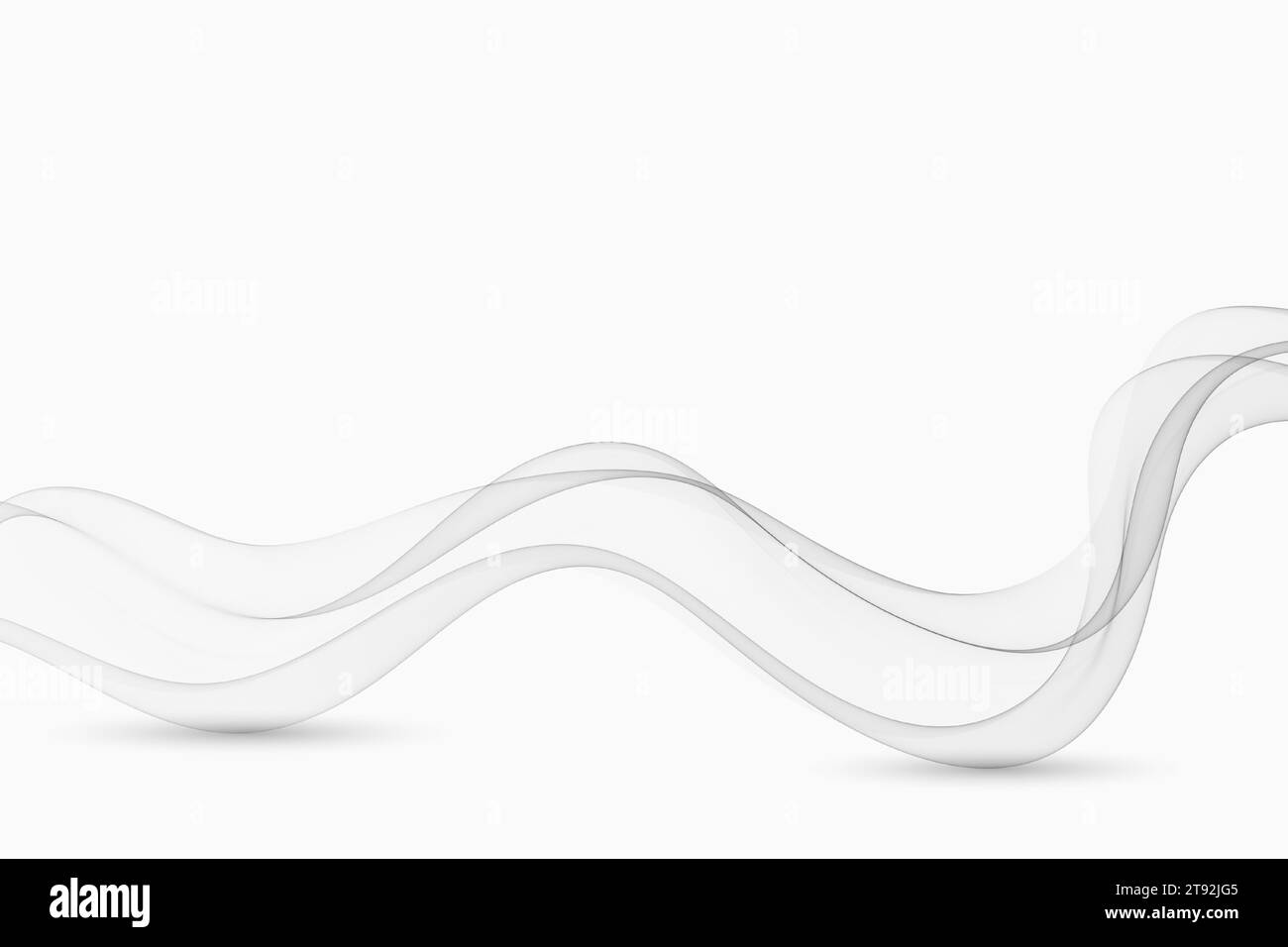 Curved wavy lines of gray color, abstract gray wave Stock Vector Image ...