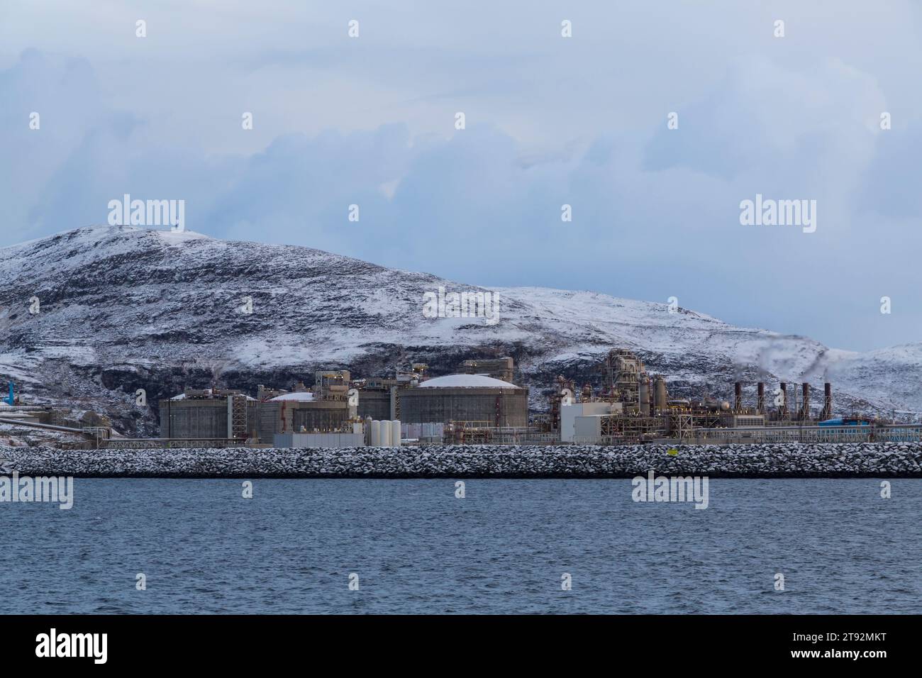 Lng gas terminal melkoya hi-res stock photography and images - Alamy