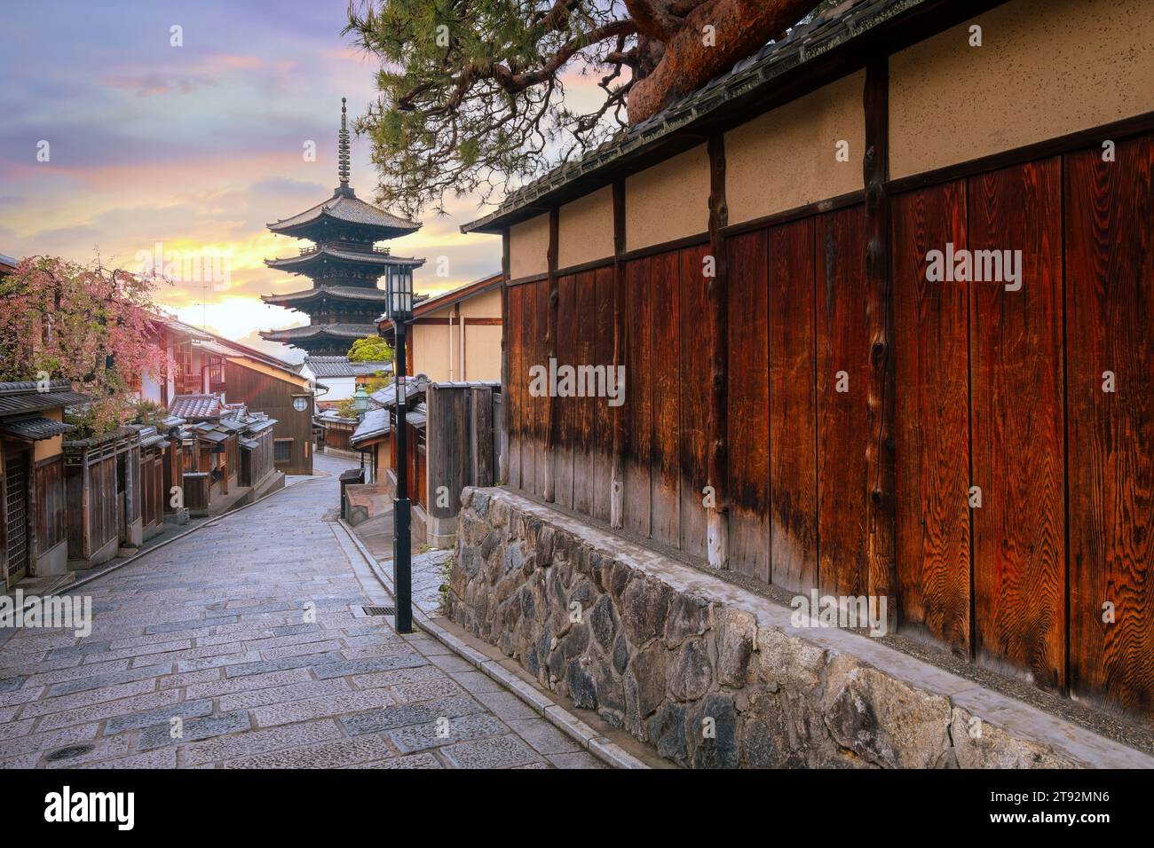 Kyoto, Japan - April 6 2023: The Yasaka Pagoda known as Tower of Yasaka ...