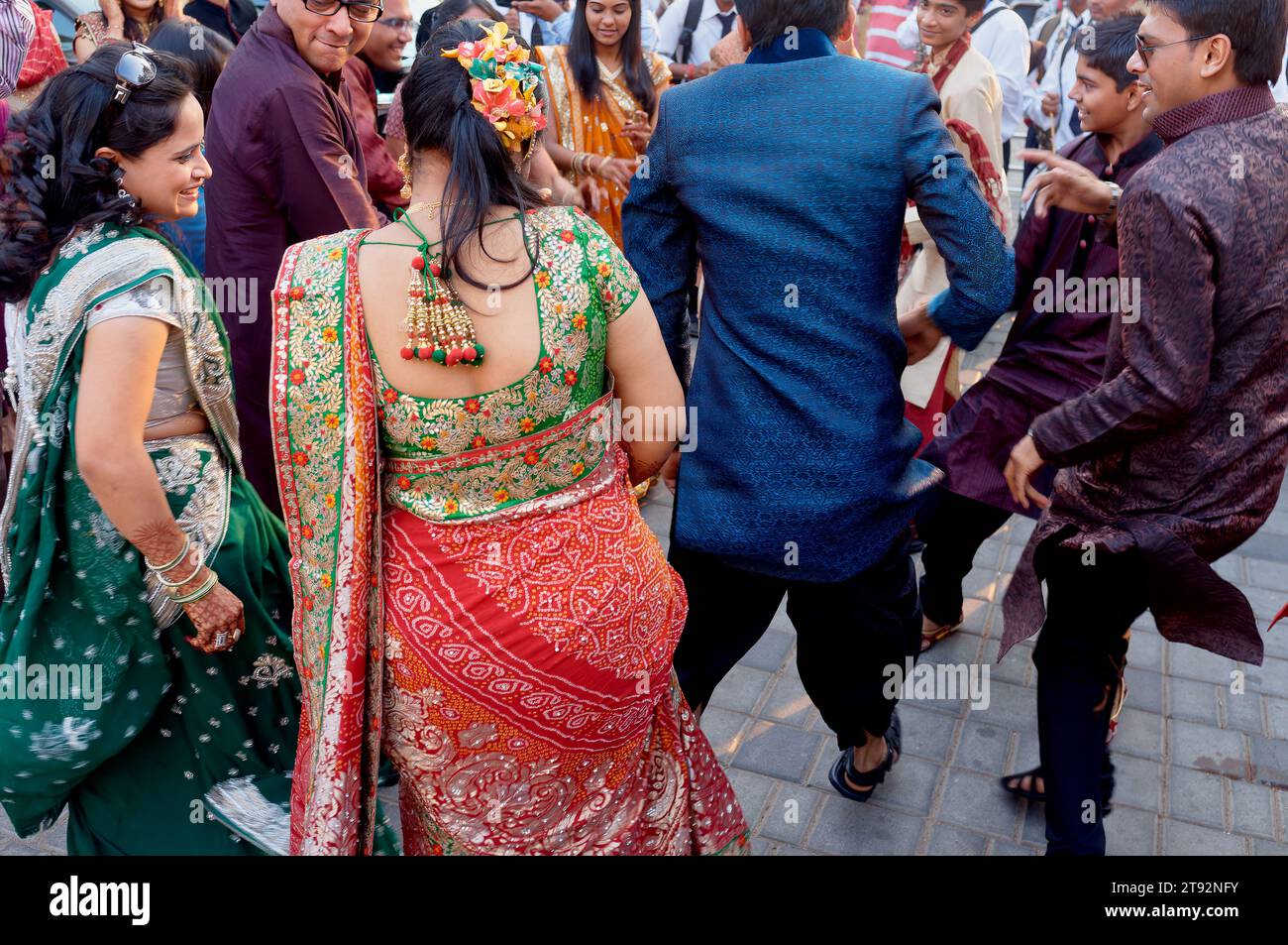 An Upper Class Wedding Party In Mumbai India Spills Out Into The Street And Breaks Into