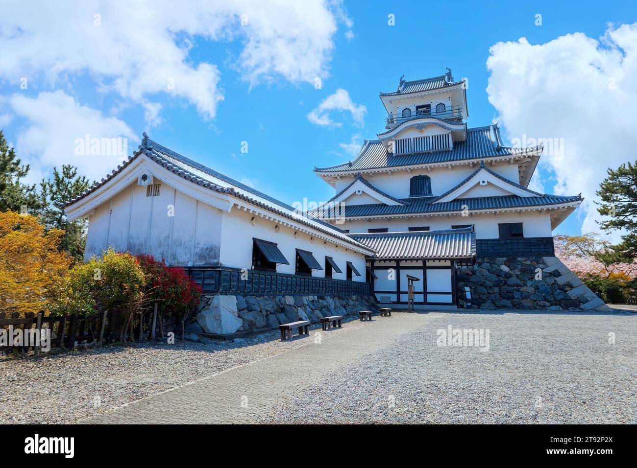 Shiga, Japan - April 3 2023: Nagahama Castle built by feudal lord ...