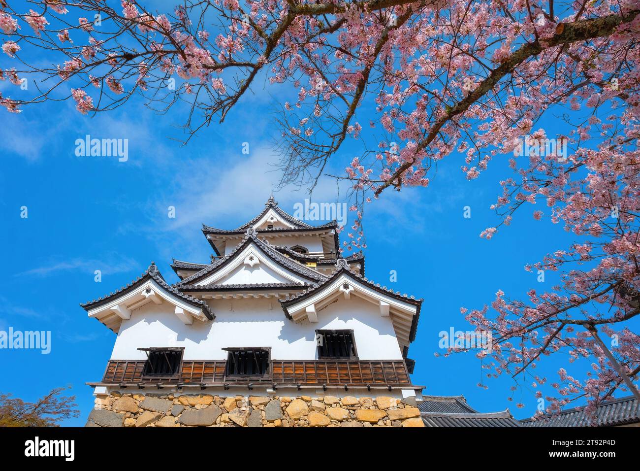 Shiga, Japan - April 3 2023: Hikone Castle completed in 1622, a ...