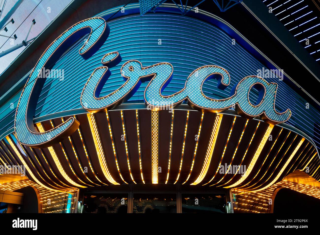Las Vegas, Nevada - May 16,2023: Neon Circa Sign illuminated at night ...