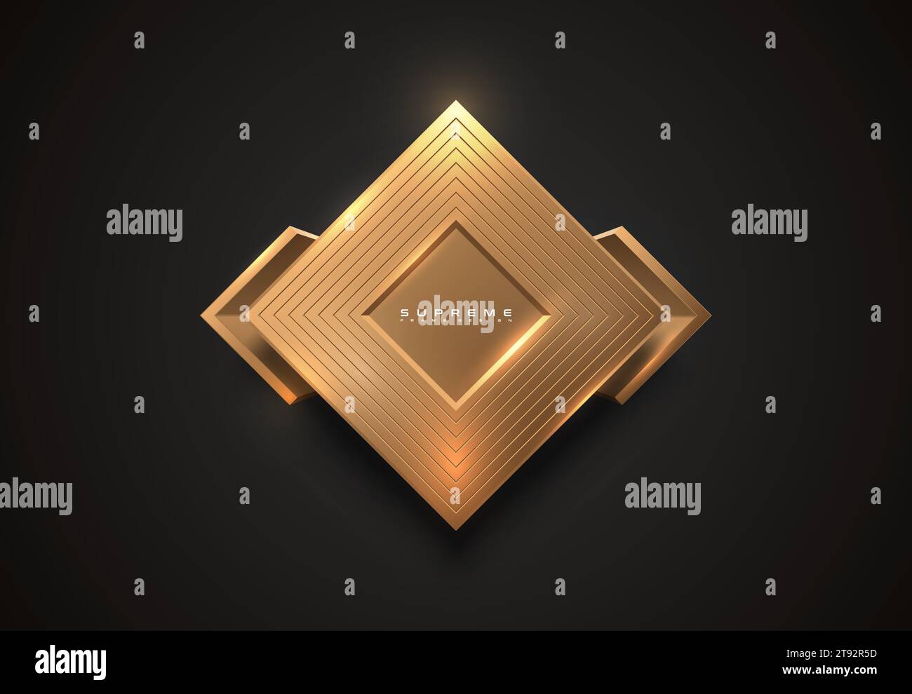 Gold frame border simple hi-res stock photography and images - Alamy
