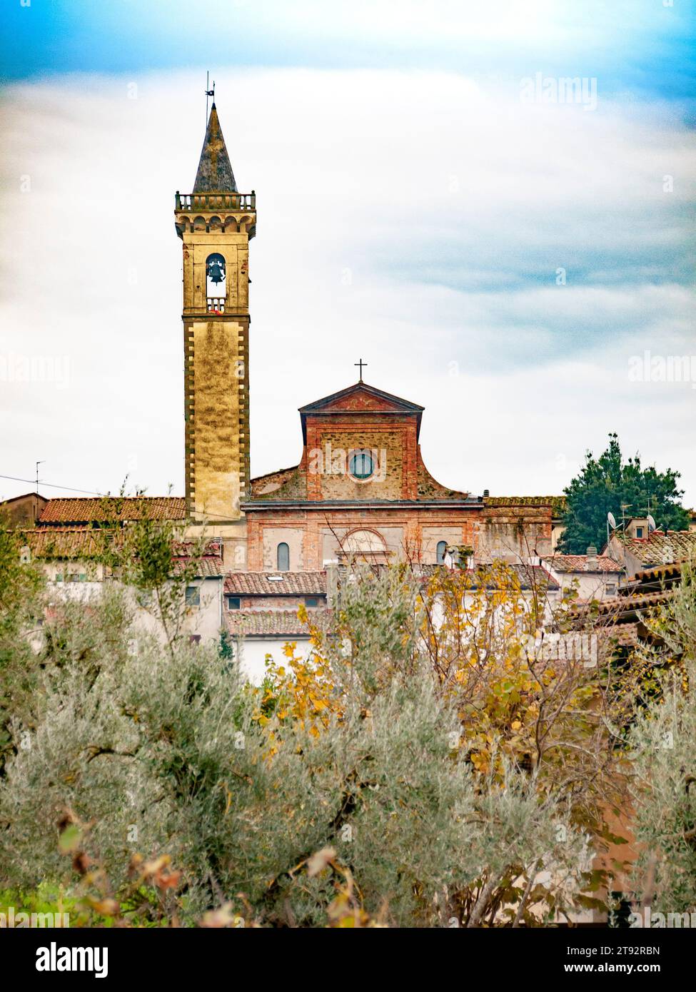 Italy, Tuscany, Florence district, The Vinci village, birthplace of ...