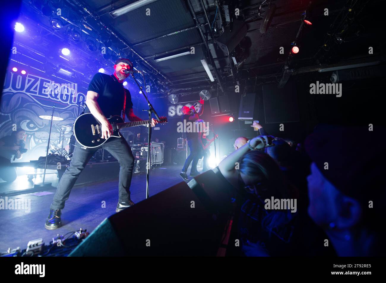 British band, Booze And Glory, performing live at SO36 in Berlin ...