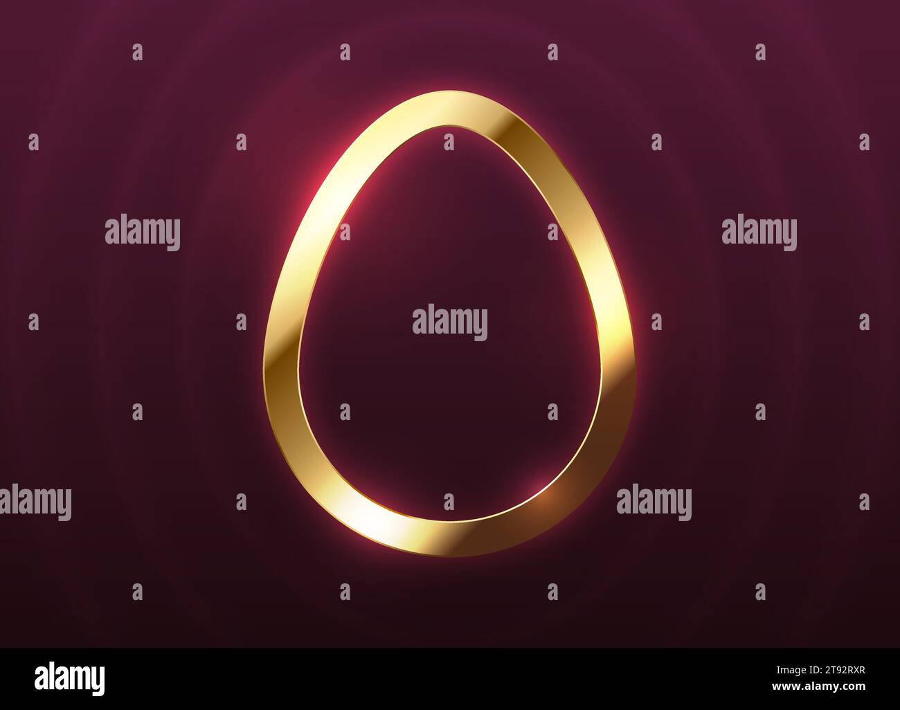 Red oval banner gold frame hi-res stock photography and images - Alamy