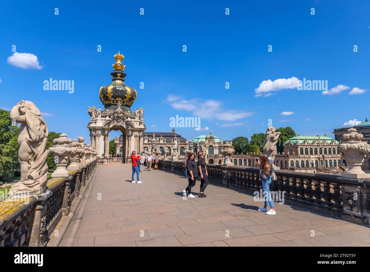 Dresden, Germany - August 10, 2023 : 18th century baroque Zwinger ...