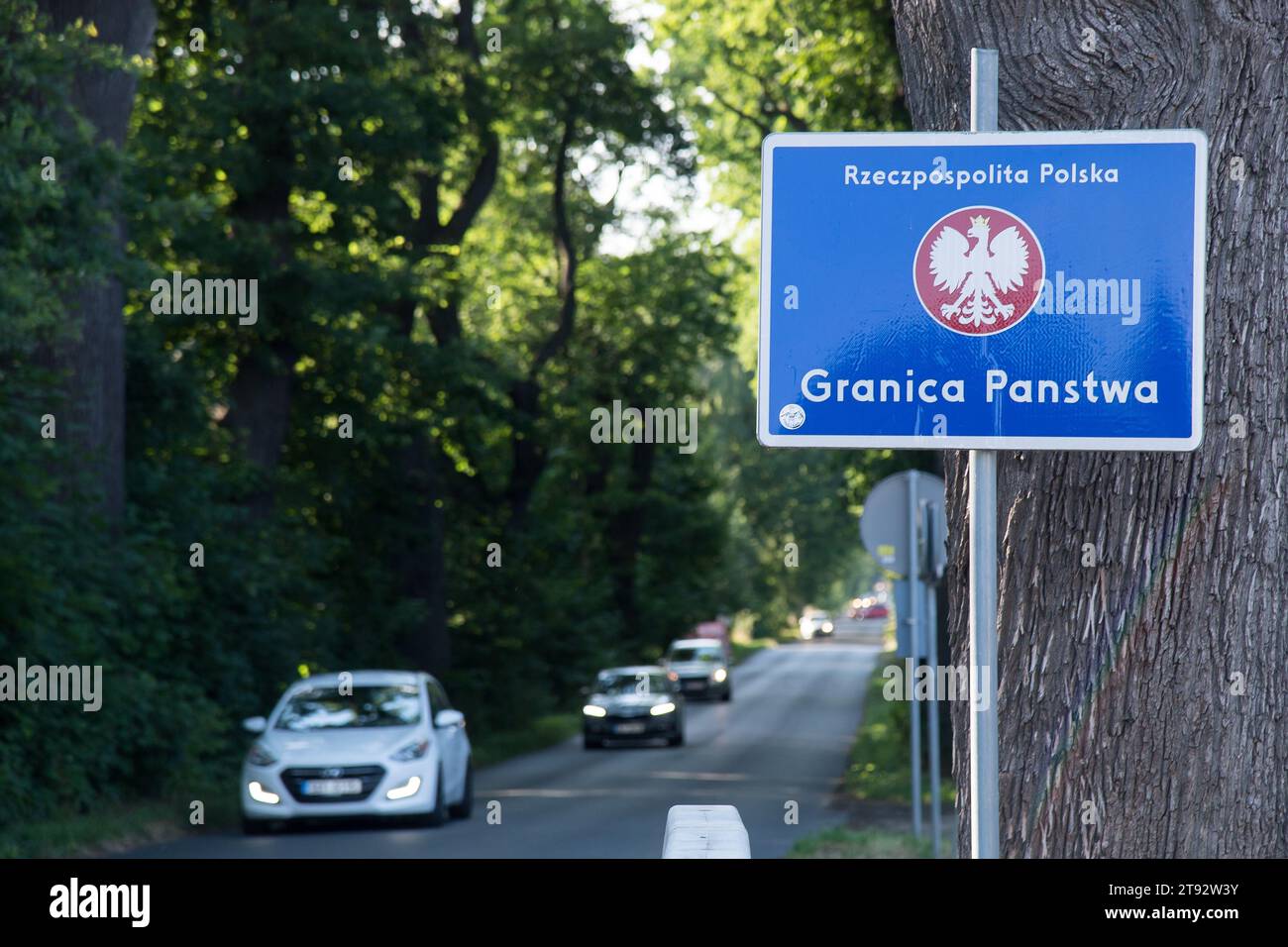 Former Polish-Czech border checkpoint Porajow-Hradek nad Nisou in ...