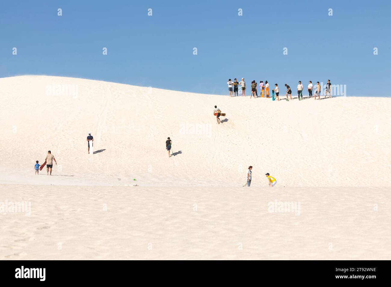 Lancelin sand dunes north of Perth City, Western Australia Stock Photo ...