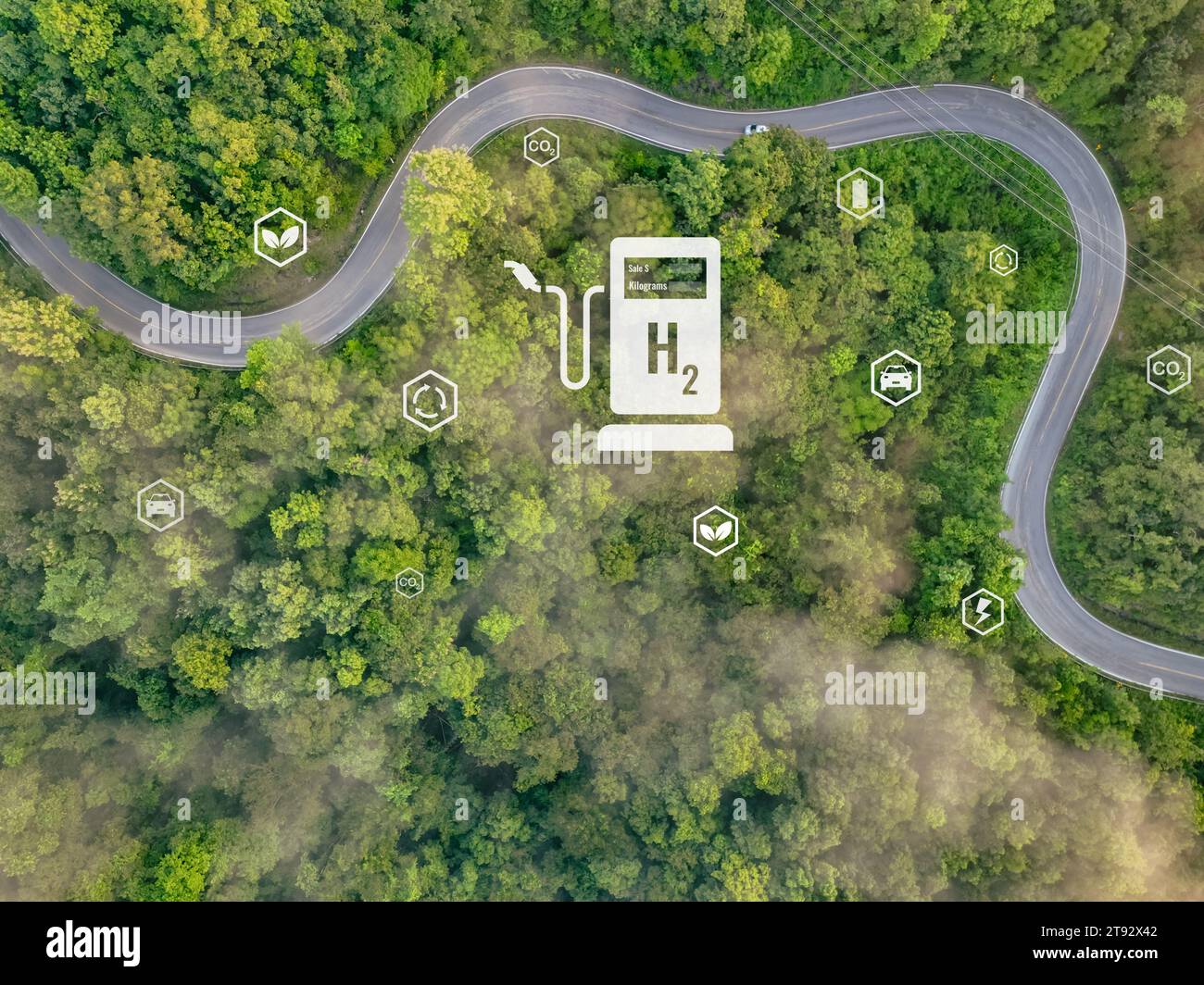 Green hydrogen concept. Sustainable renewable energy. Hydrogen Fuel ...