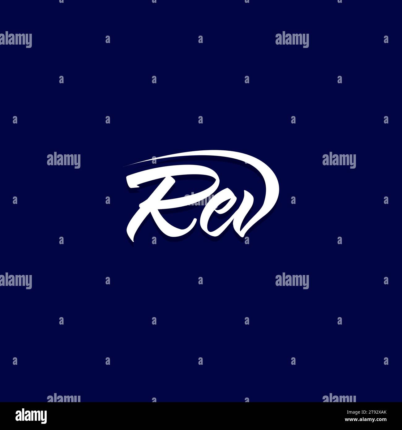 Rev Logo Simple Design Stock Vector Image & Art - Alamy