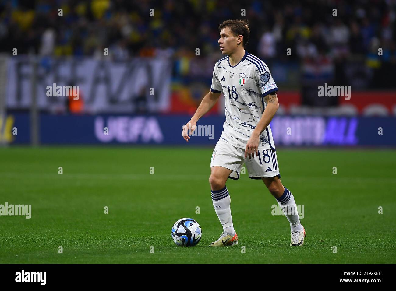 LEVERKUSEN, GERMANY - 20 November, 2023: Nicolo Barella, The UEFA EURO ...