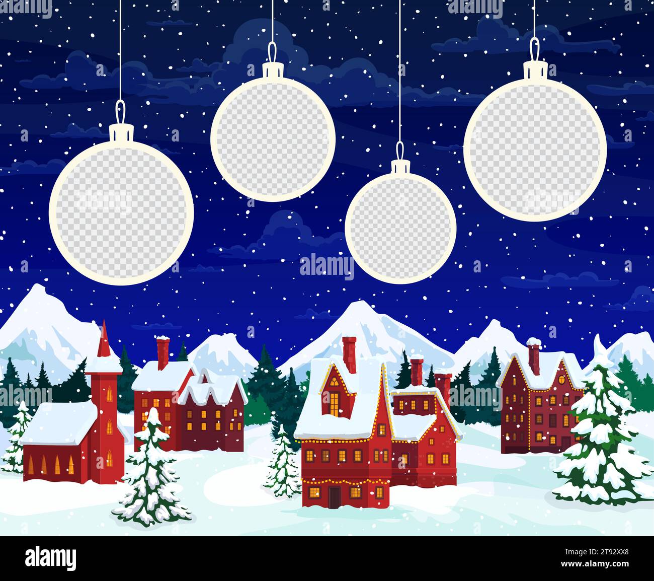 Mountain backdrop town Stock Vector Images - Alamy