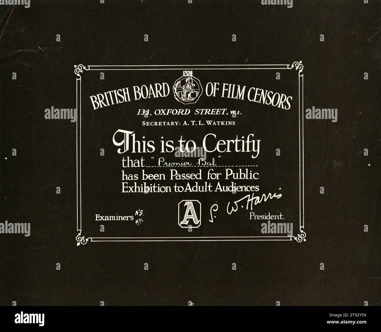 British censors hi-res stock photography and images - Alamy