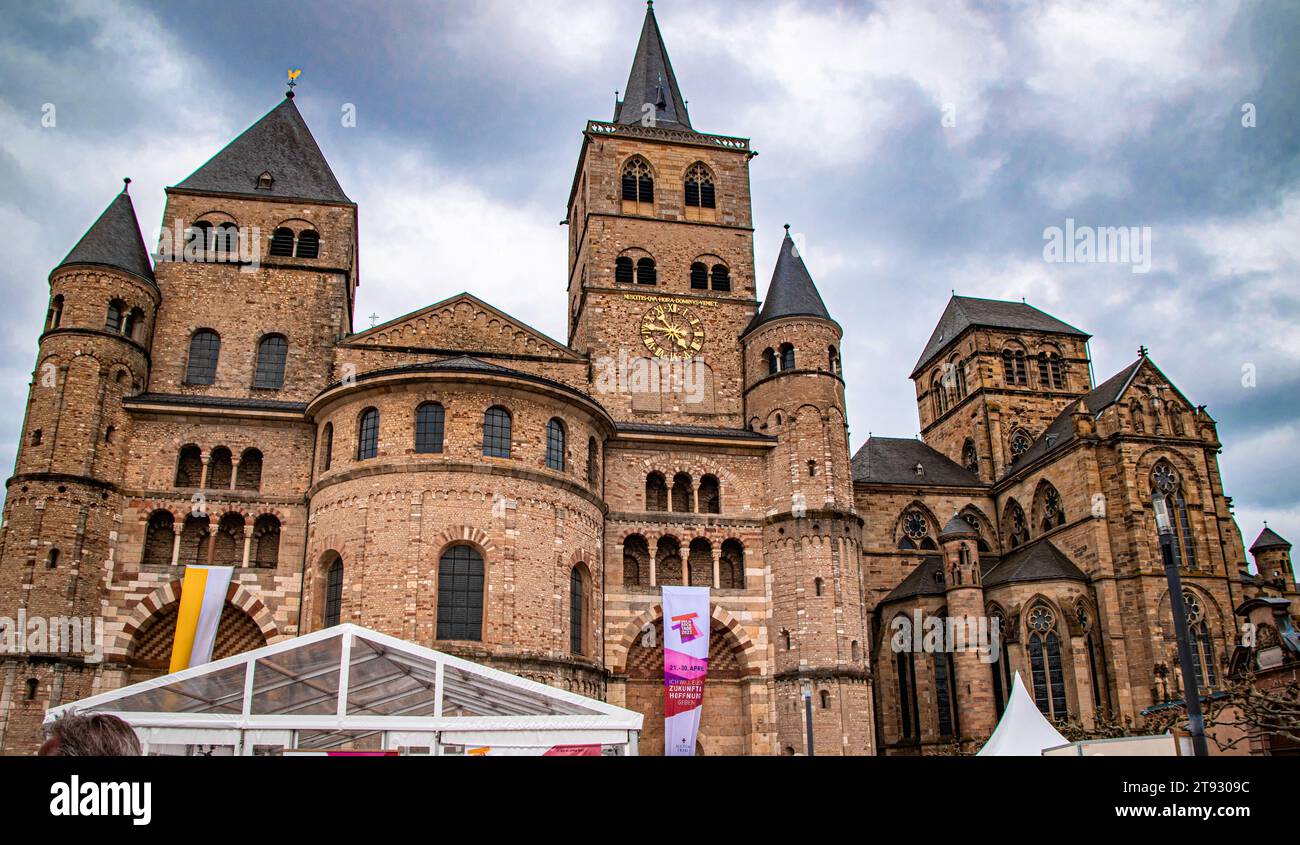 Trier cathedral view towers hi-res stock photography and images - Alamy