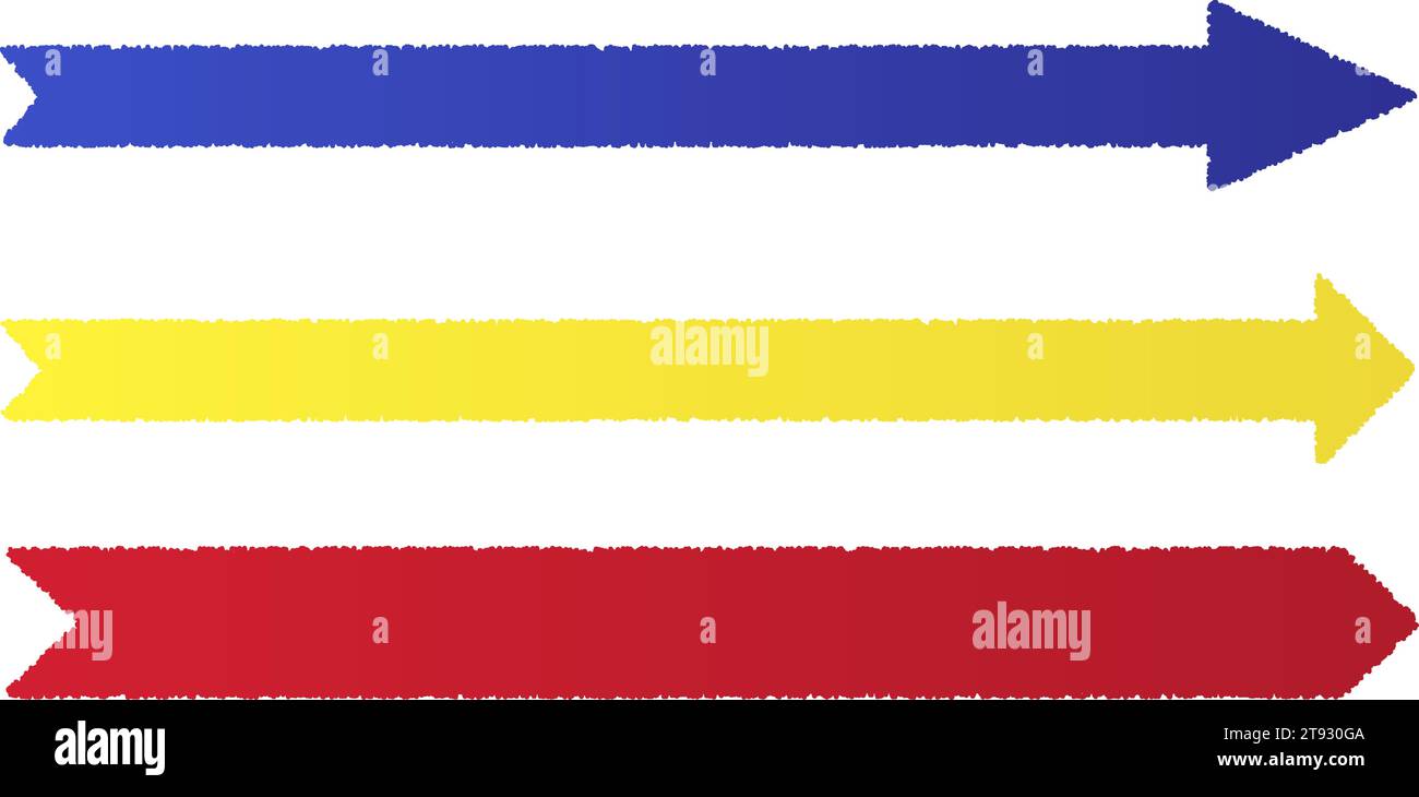 Straight long arrow. Black roughen straight long arrows vector isolated ...