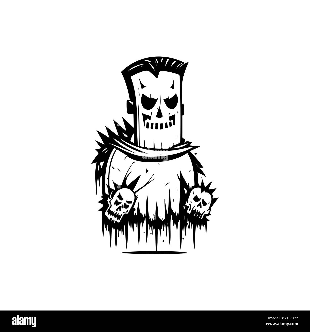 Frankenstein head vector Black and White Stock Photos & Images - Alamy