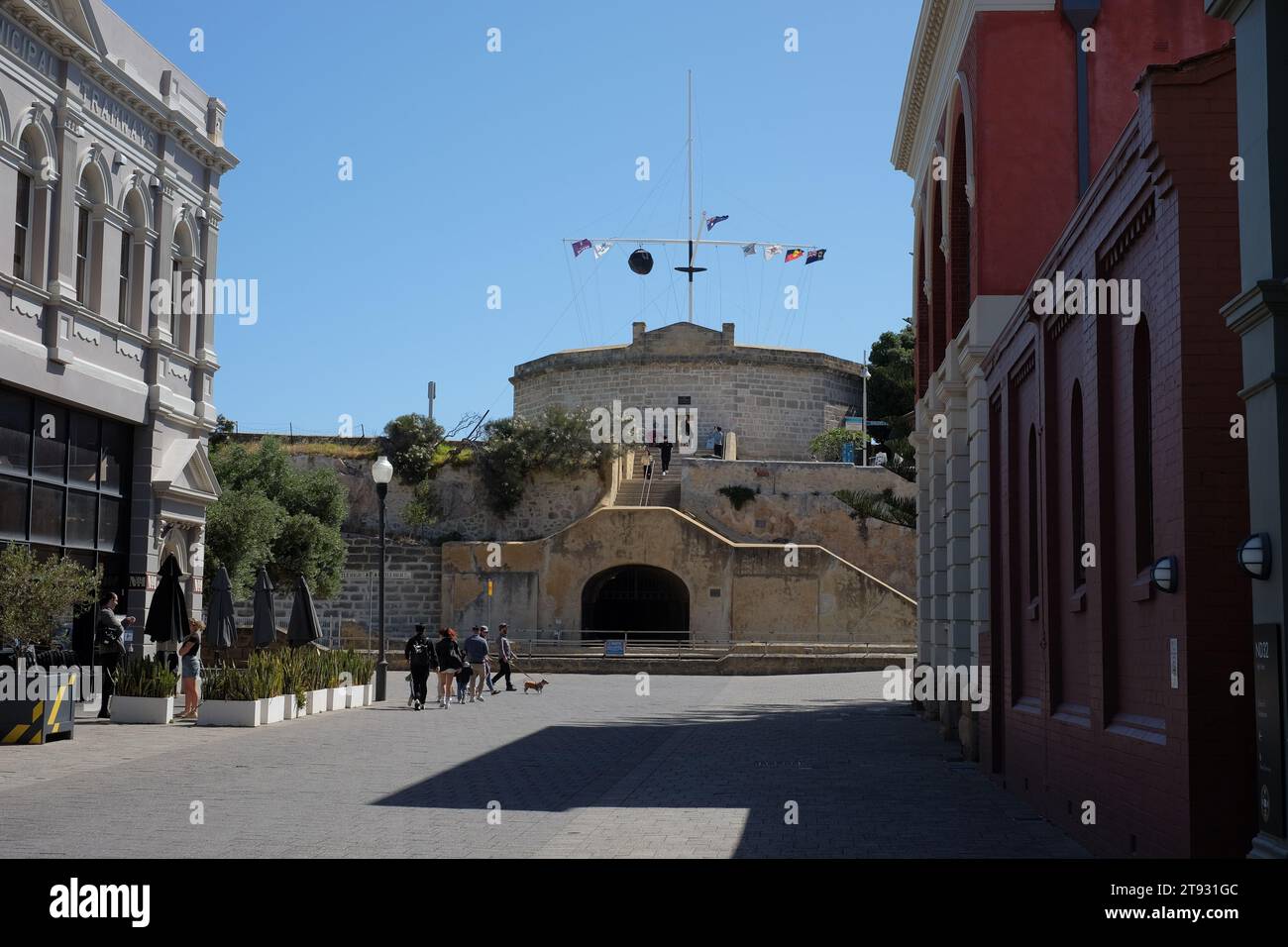 Fremantle, Western Australia, looking up from High Street to The Round ...