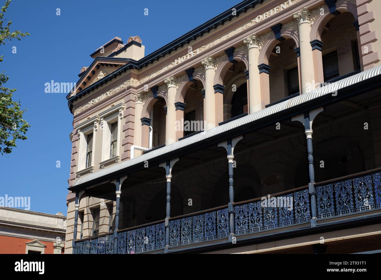 Turned wooden veranda posts hi-res stock photography and images - Alamy