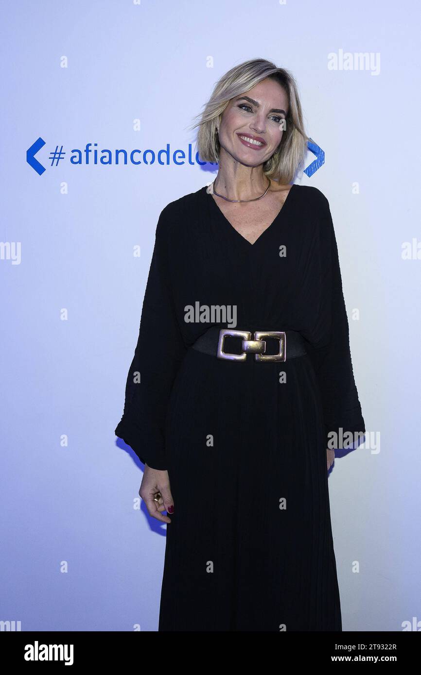 News - Photocall afiancodelcoraggio 2023 Laura Chimenti, TG1 journalist, during the Photocall of ...