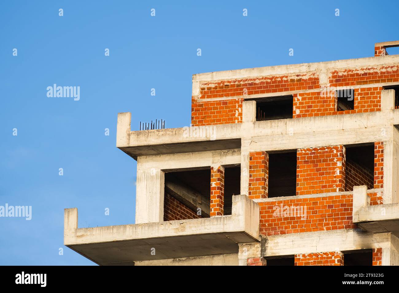 New residential construction home from brick. Red Brick Suburban Home ...