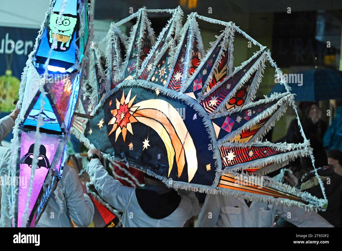 The Glöcklerlauf is an old custom around Lake Traunsee, men and women ...