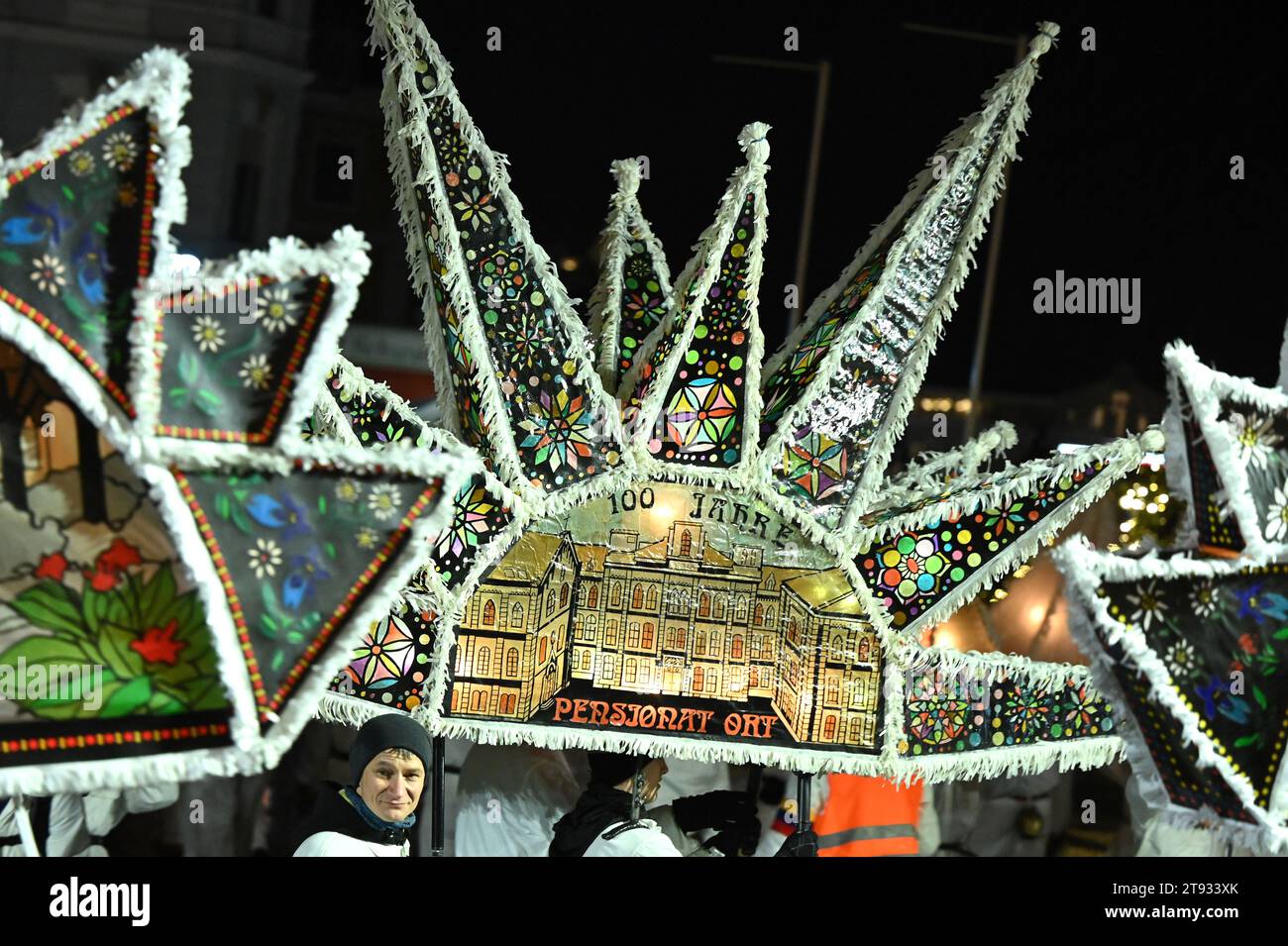 The Glöcklerlauf is an old custom around Lake Traunsee, men and women ...