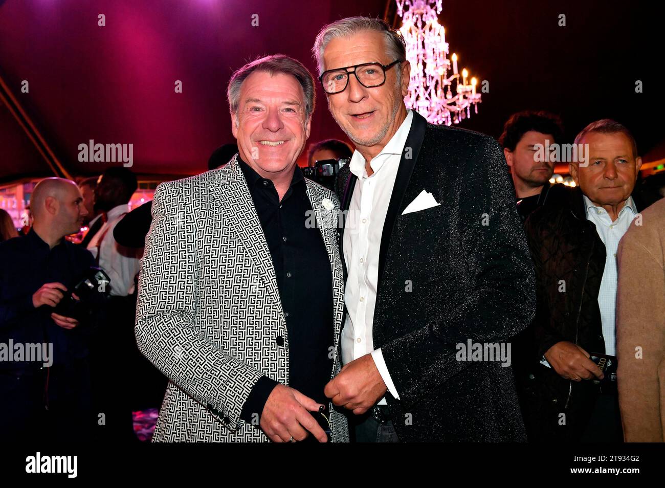 Patrick Lindner mit Lebenspartner Peter Schäfer bei der VIP-Premiere ...