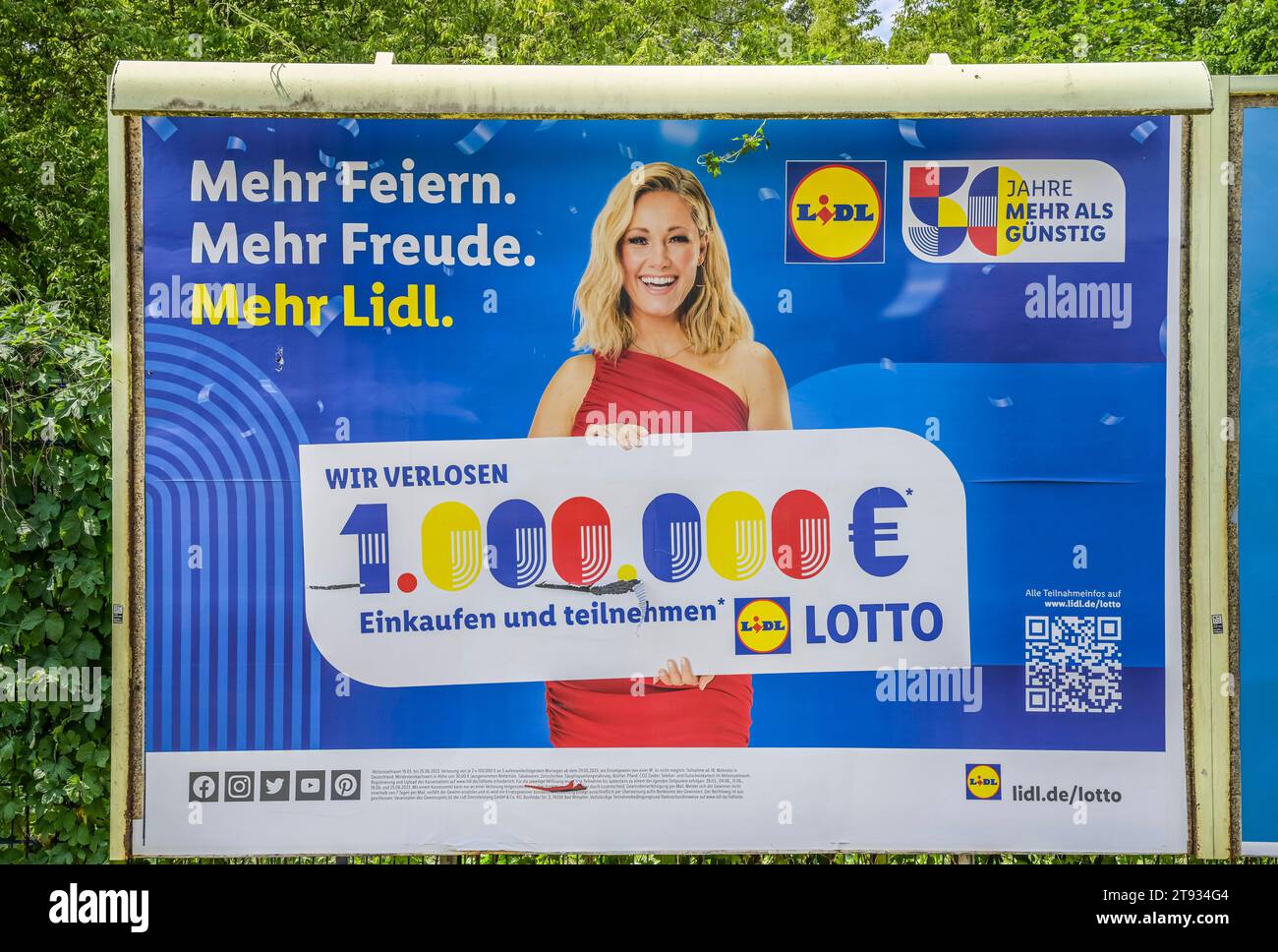 Werbeplakat, Großposter, Helene Fischer für Lidl, Haselhorst, Spandau ...