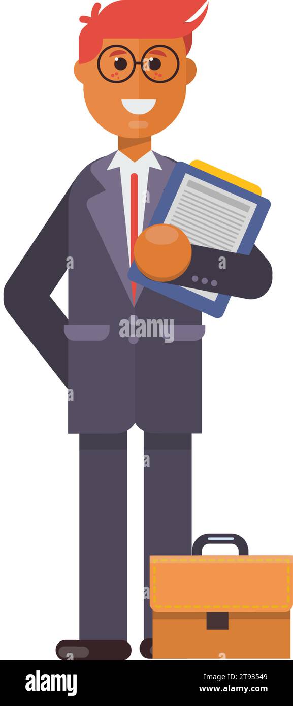 Business man character icon office guy vector Stock Vector Image & Art ...