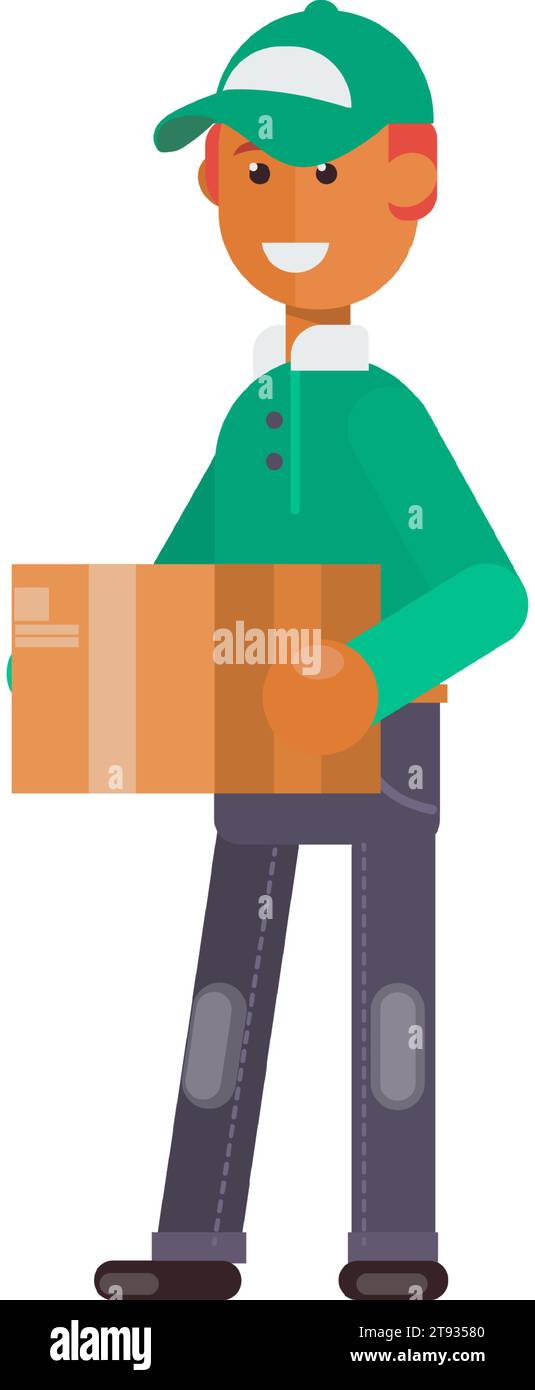 Postman icon delivery man vector post worker Stock Vector Image & Art ...
