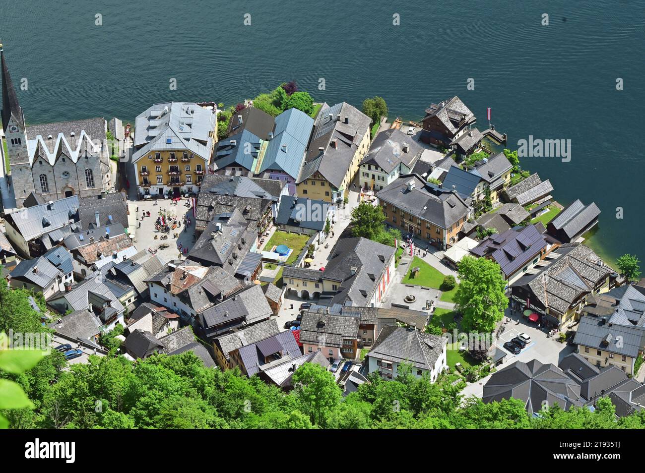An impression of the famous town of Hallstatt on Lake Hallstatt - View ...