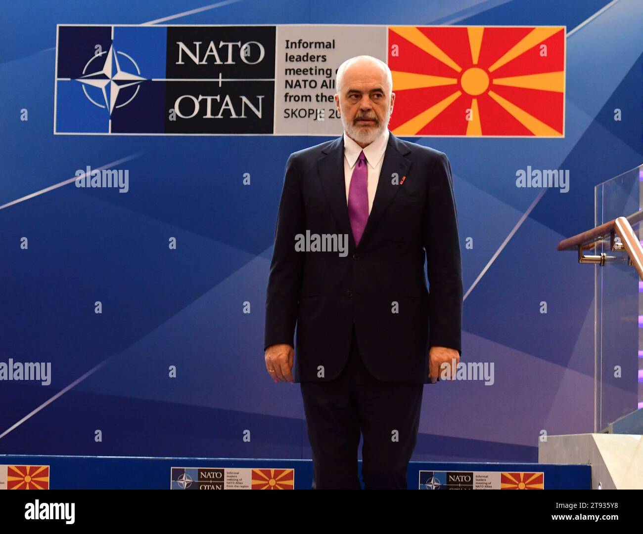 Albanian Prime Mnister Edie Rama during informal leaders meeting of ...
