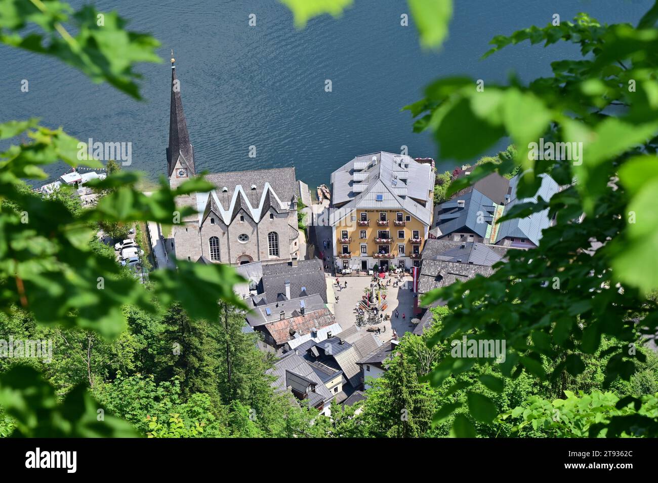 An impression of the famous town of Hallstatt on Lake Hallstatt - View ...