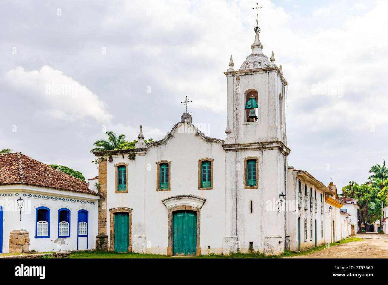 Facade of one of the most famous historic churches in the city of ...