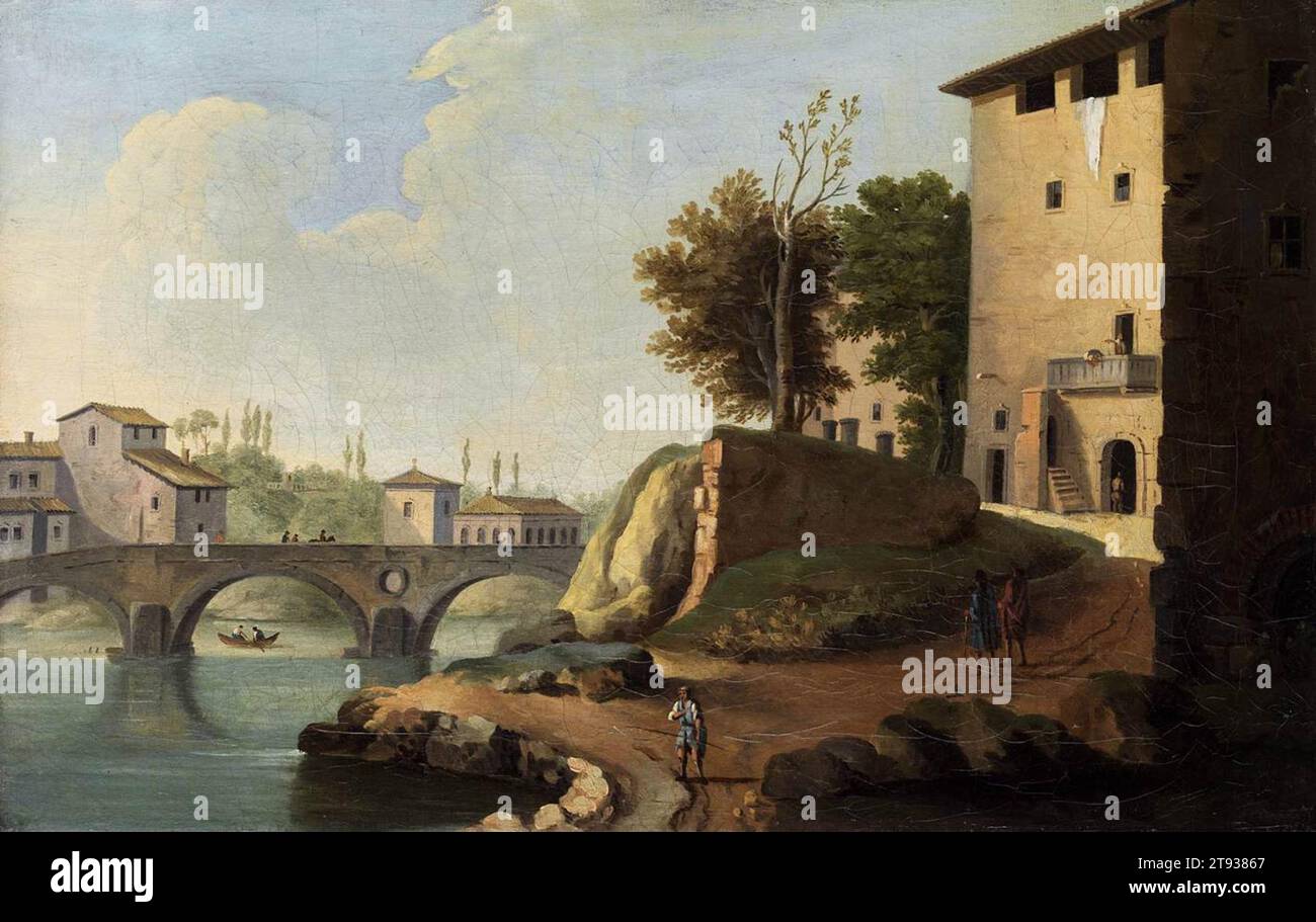 Tiber Bridge in Rome - by Paolo Anesi Stock Photo - Alamy